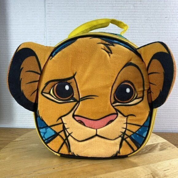 Disney | Accessories | Disneys Lion King Simba Plush Lunch Box School ...